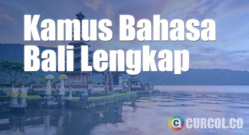 √ Kamus Bahasa Bali Lengkap